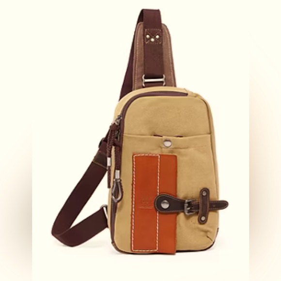 Tsd | Bags | Tsd Hidden Woods Sling Bag Brown Nwt | Poshmark